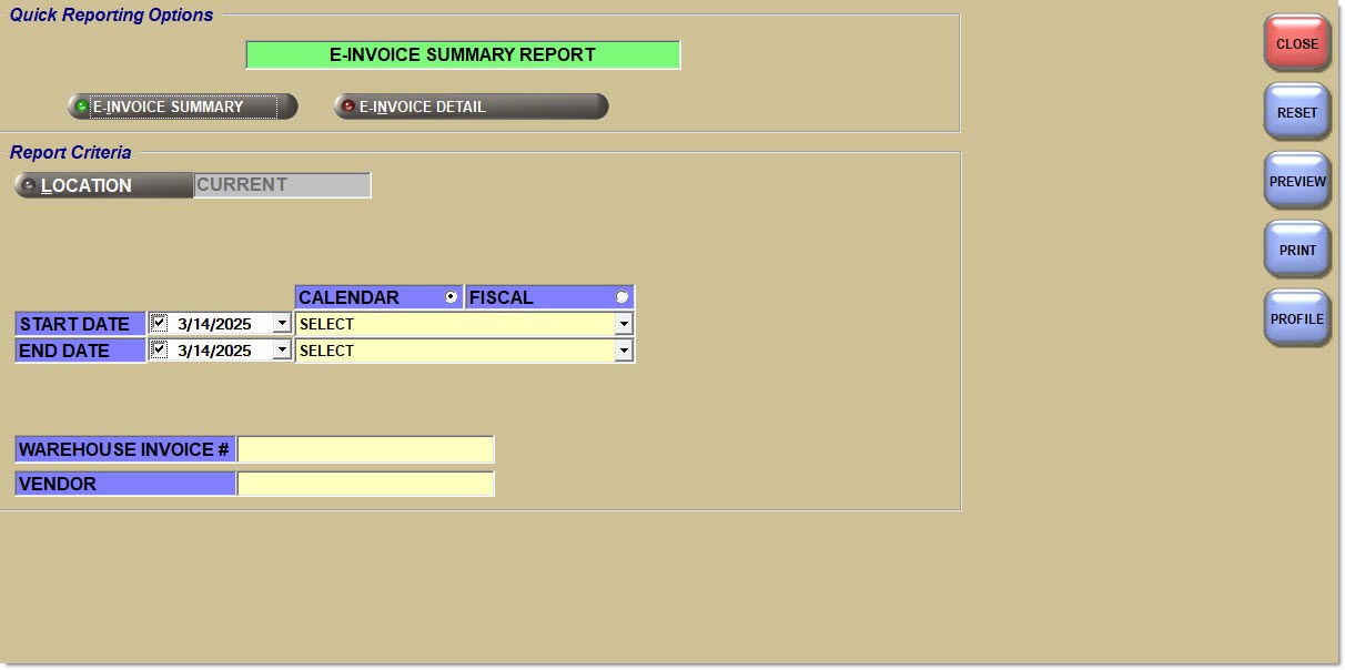 e-Invoice Reports